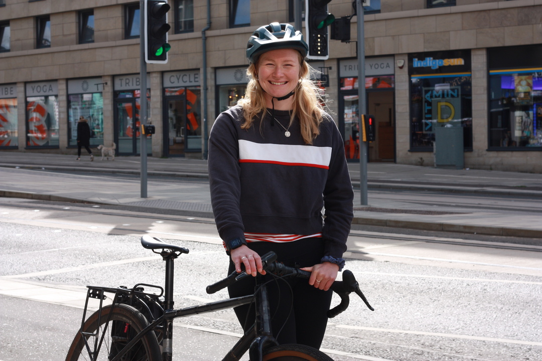 Walk along bike store
